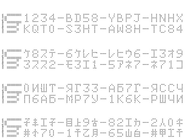 Countermark – a different type of data carrier, for different language ...